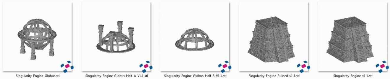 Singularity Engine - Printable Scenery