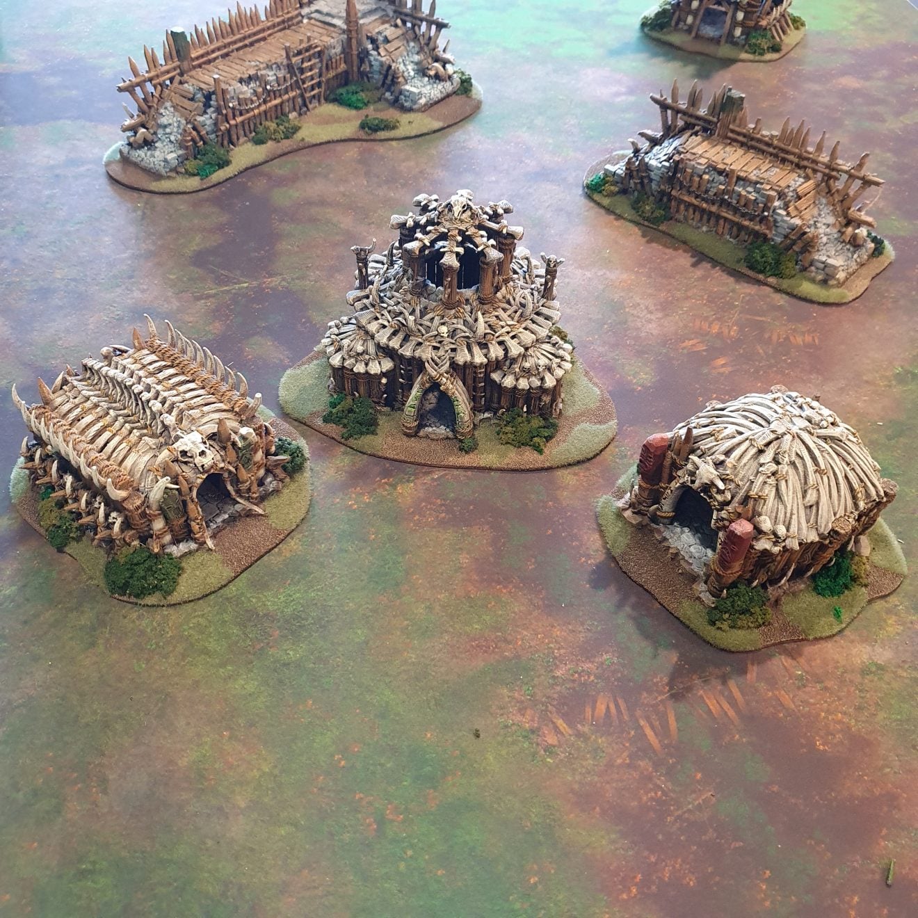 Building a Tribal Fort Table - Printable Scenery