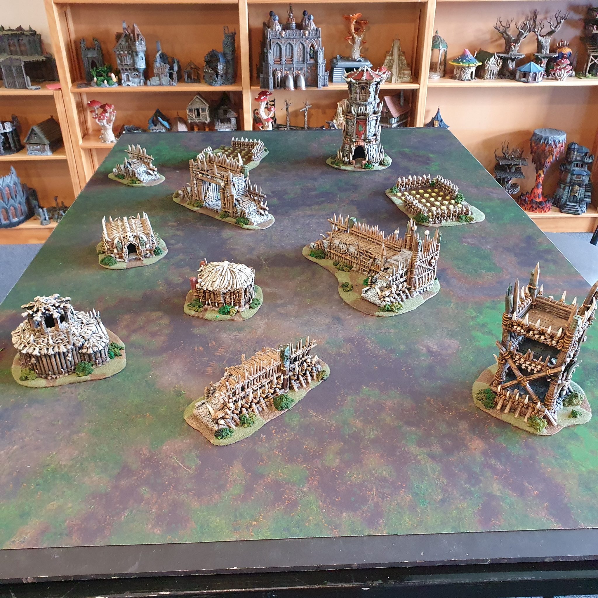 Building a Tribal Fort Table - Printable Scenery