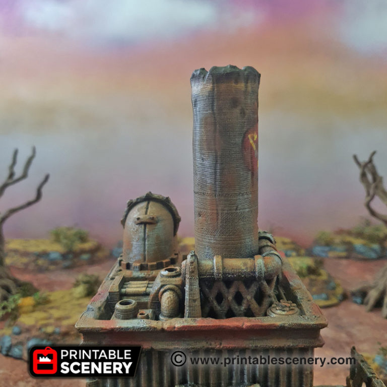 Recycling Tower - Printable Scenery