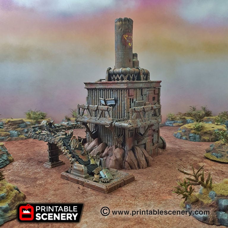 Recycling Tower - Printable Scenery