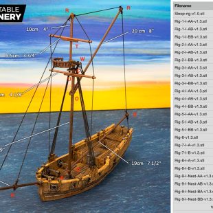 Sloop fittings - Printable Scenery
