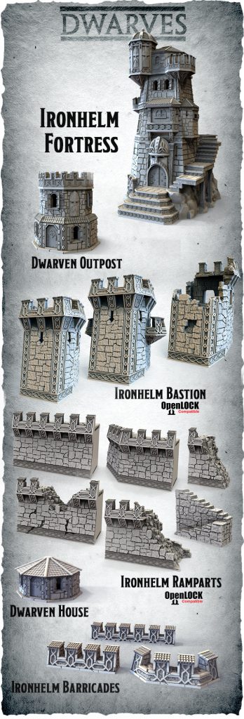 Complete Dwarves - Printable Scenery