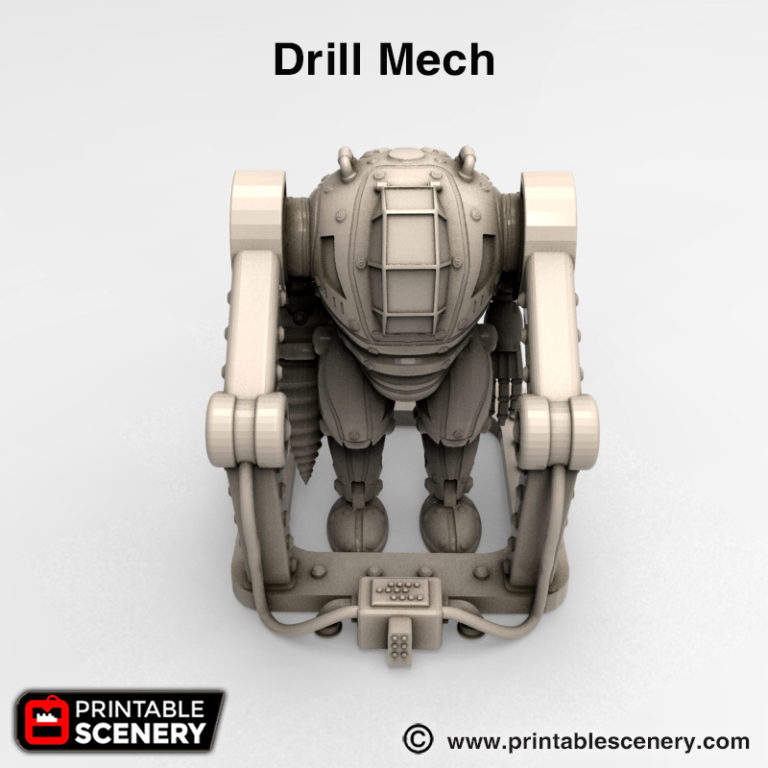 Drill Mech - Printable Scenery