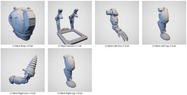 Drill Mech - Printable Scenery