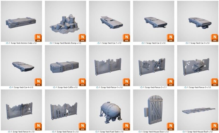 Scrapyard - Printable Scenery