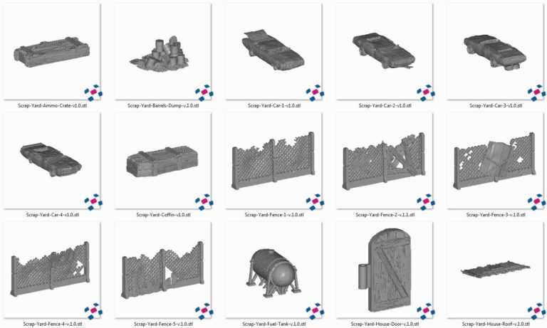 Scrapyard - Printable Scenery