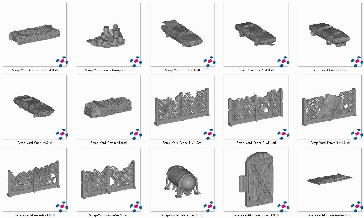 Scrapyard - Printable Scenery