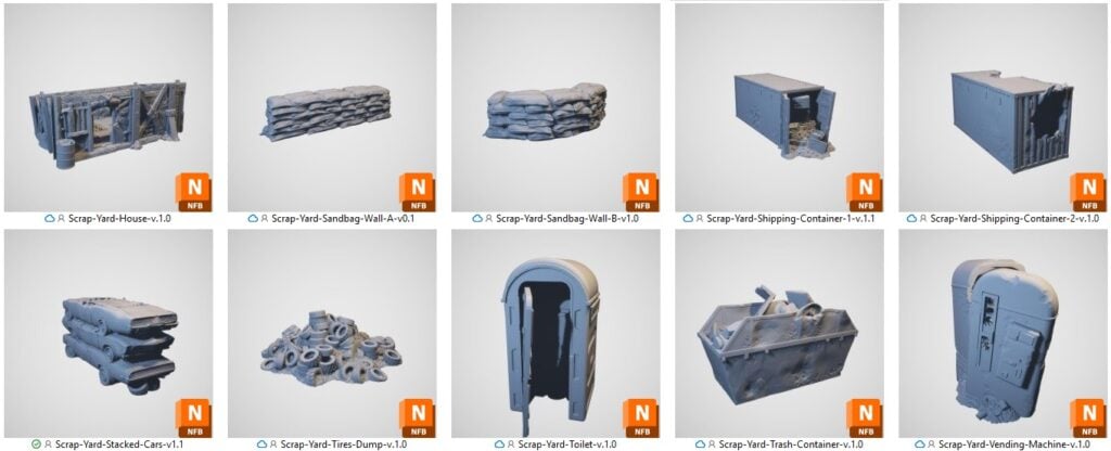 Scrapyard - Printable Scenery