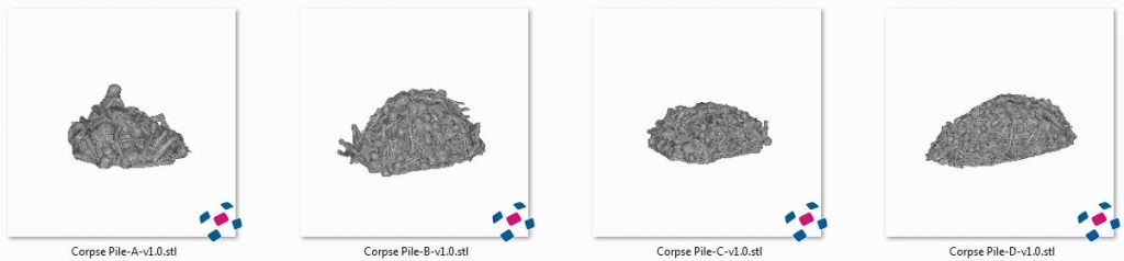 Corpse Piles - Printable Scenery
