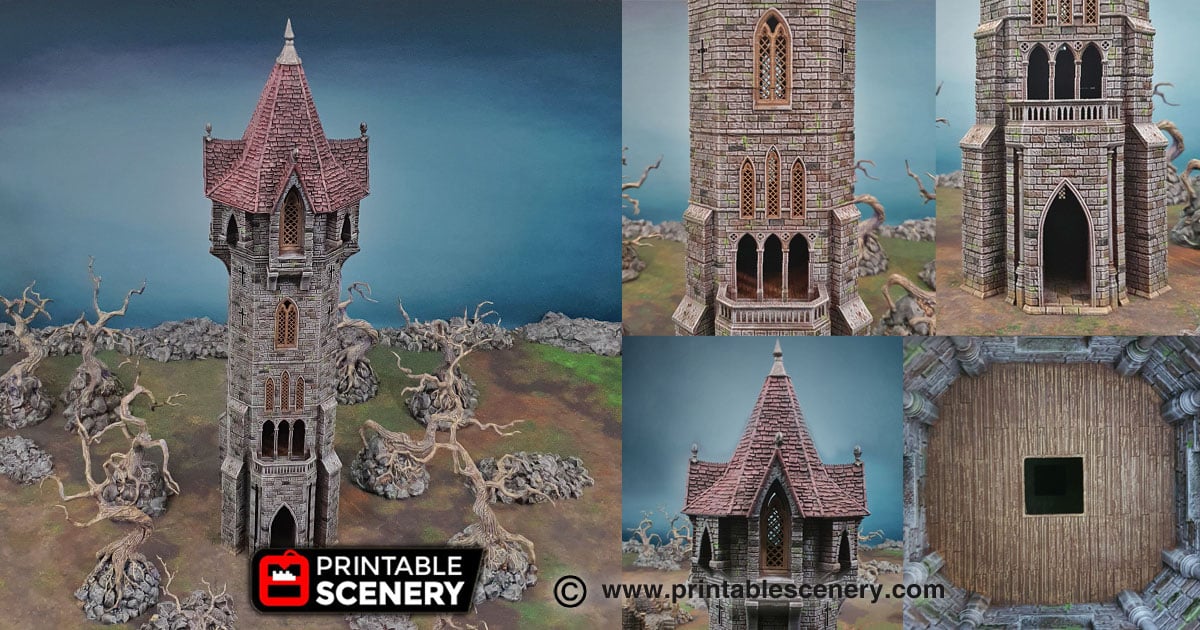 Arcanist's Tower - Printable Scenery