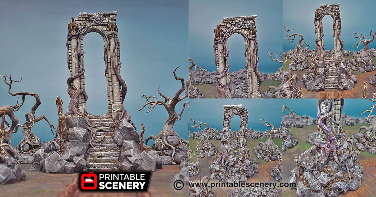 The Shadow Gate - Printable Scenery