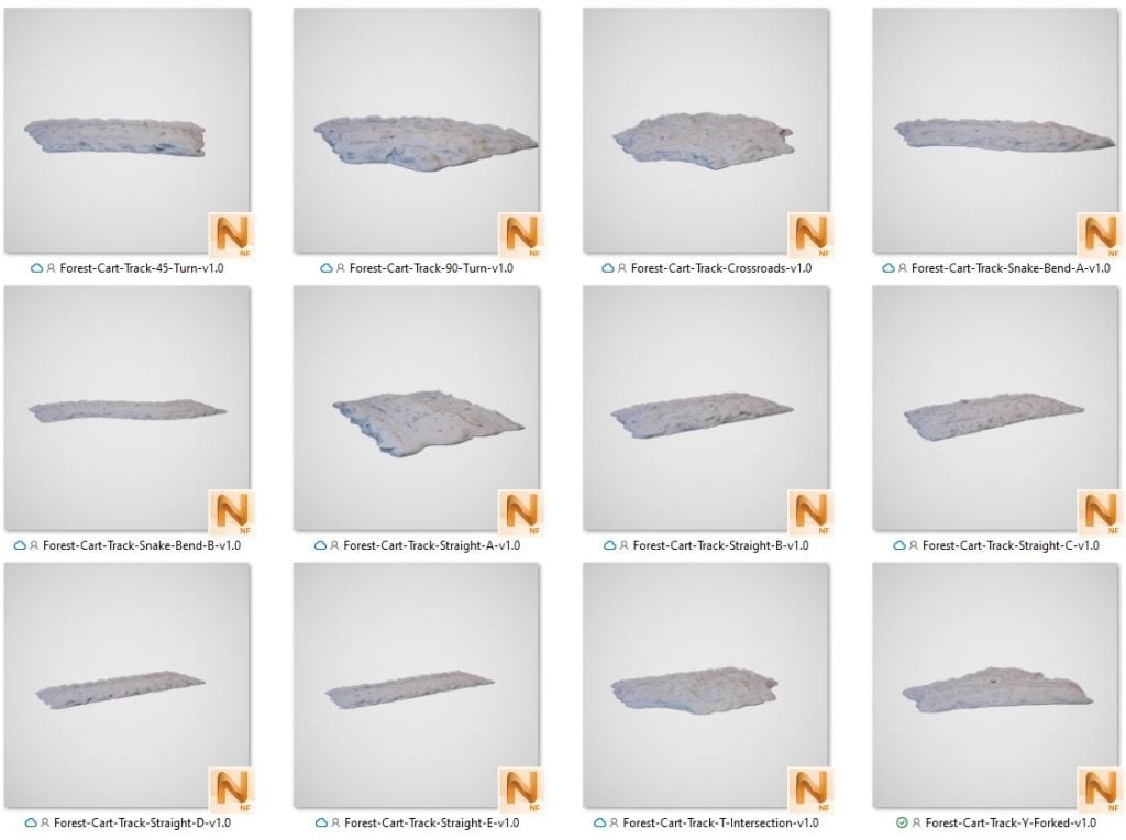 Forest Cart Tracks - Printable Scenery