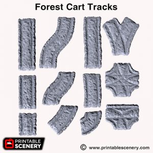 Forest Cart Tracks - Printable Scenery