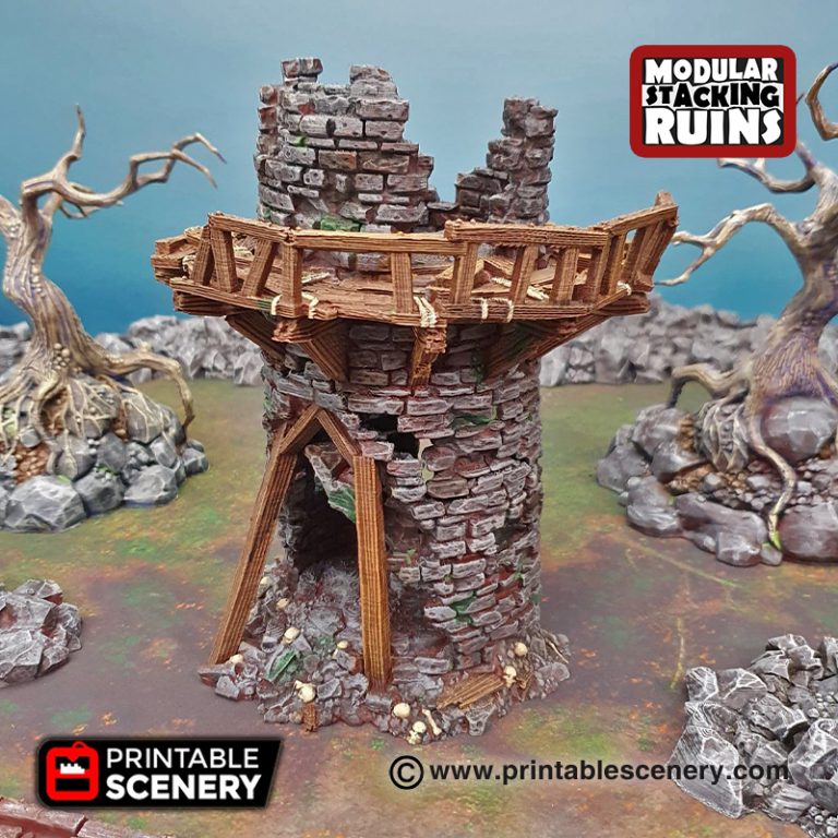 Hermit's Tower - Printable Scenery