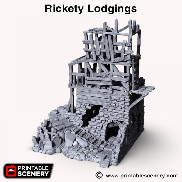 Rickety Lodgings - Printable Scenery