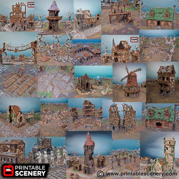 Shadowfey Ruins - Printable Scenery