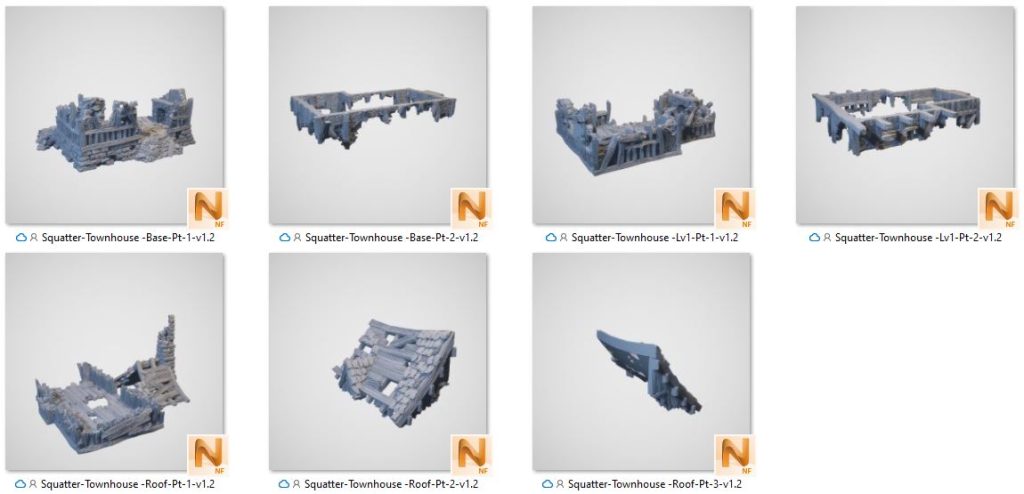 Squatter Townhouse - Printable Scenery