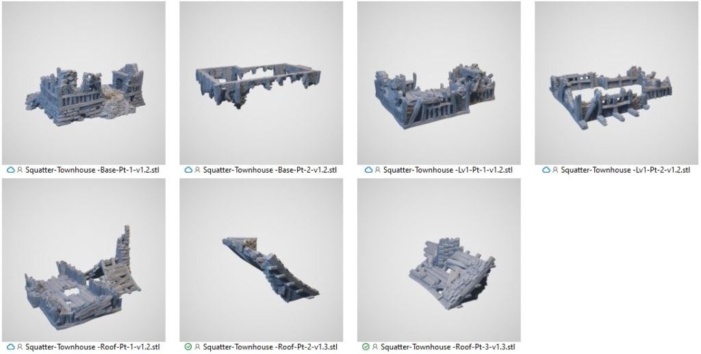Squatter Townhouse - Printable Scenery