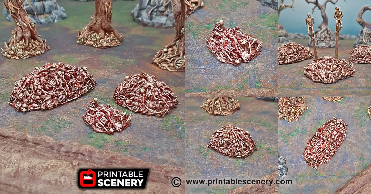 Corpse Piles - Printable Scenery