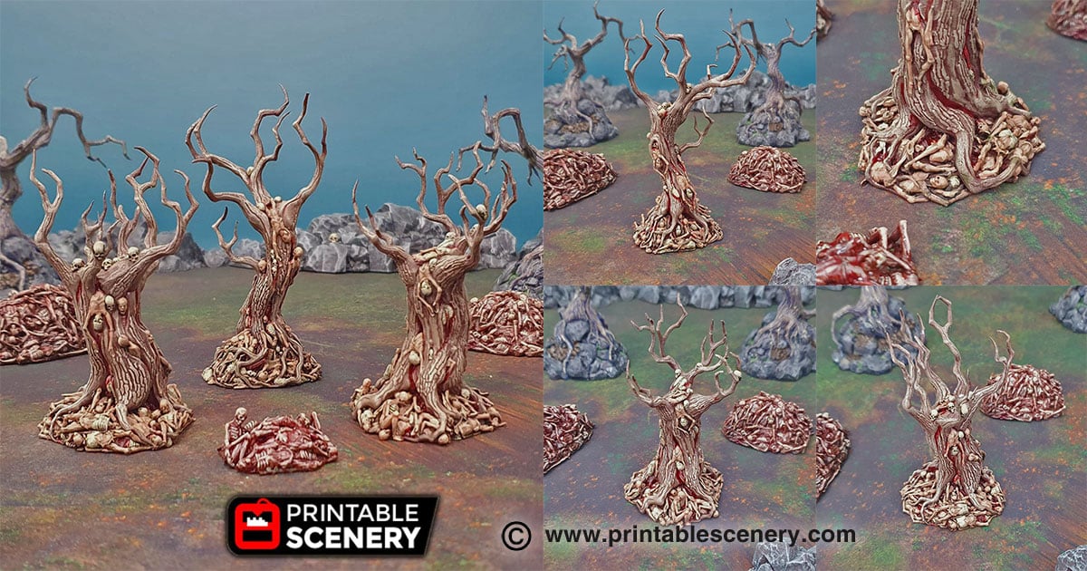 Blood Trees - Printable Scenery