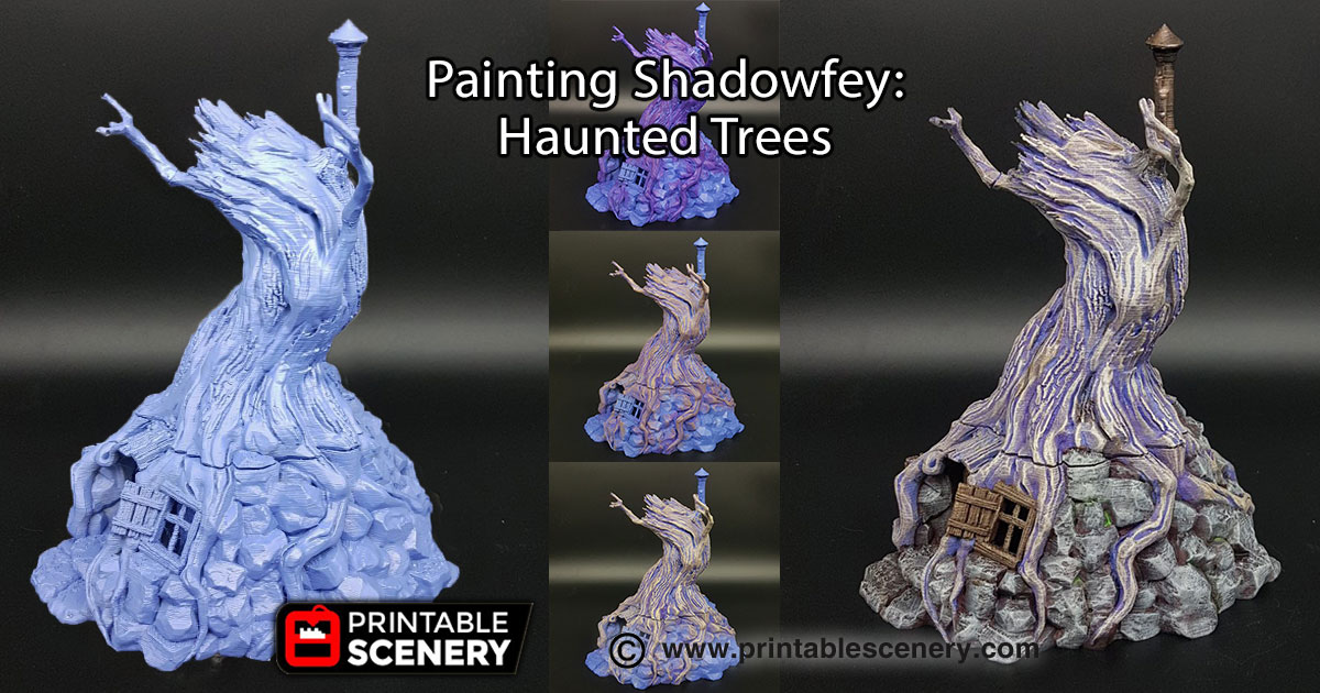 Painting Shadowfey: Wild Woods - Printable Scenery
