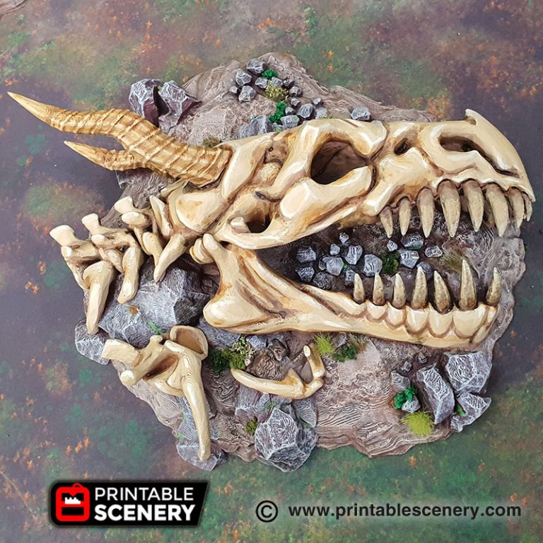 Dragon's Graveyard - Printable Scenery