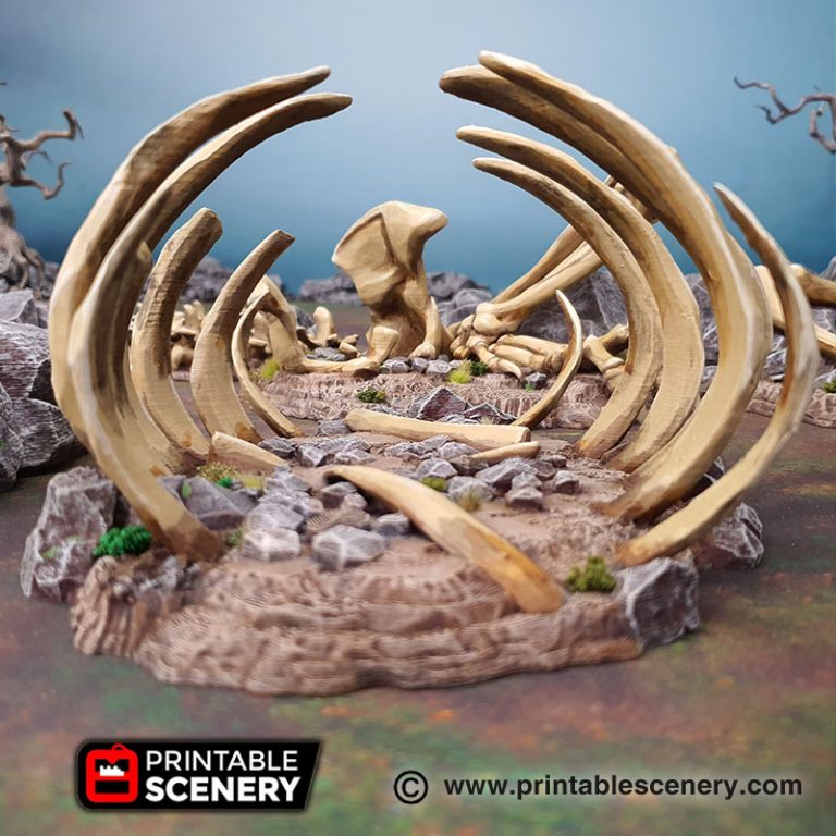 Dragon's Graveyard - Printable Scenery