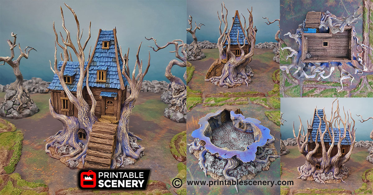 Feywild Cabin - Printable Scenery