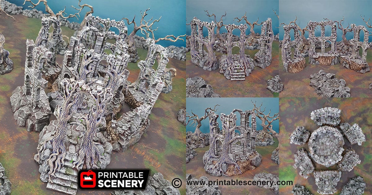 Court of the Shadow King - Printable Scenery