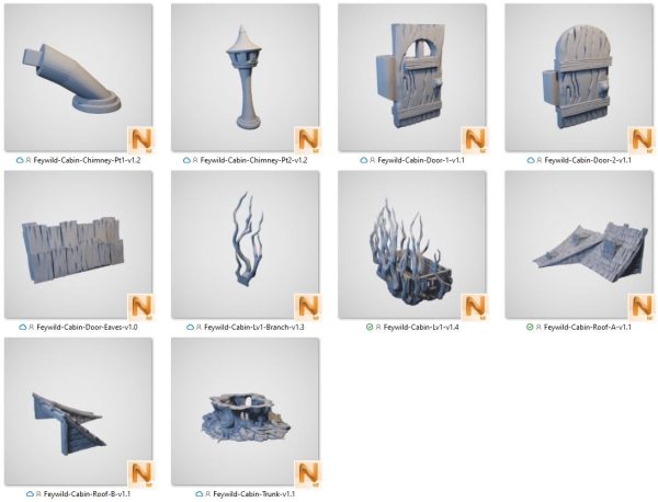 Feywild Cabin - Printable Scenery