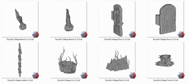 Feywild Cottage - Printable Scenery