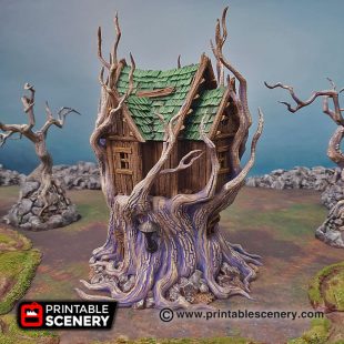 Feywild Cottage - Printable Scenery