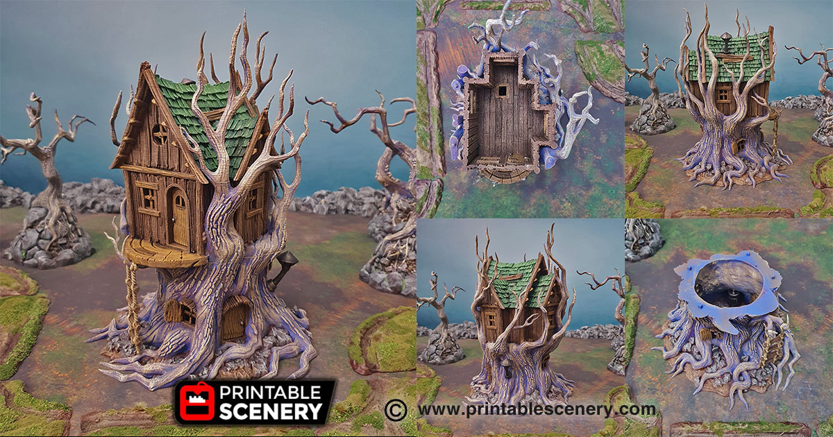 Feywild Cottage - Printable Scenery