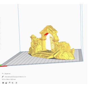 Hallowed Graveyard Walls - Printable Scenery