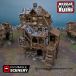 Haunted Windmill - Printable Scenery