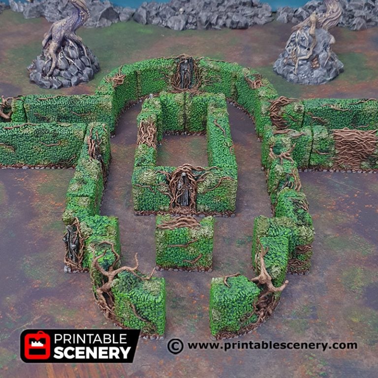Hedge Maze - Printable Scenery