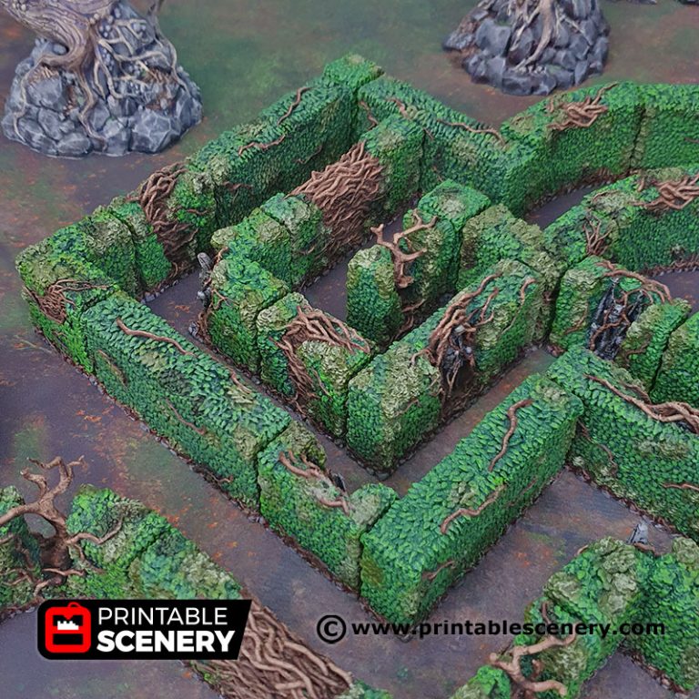 Hedge Maze - Printable Scenery