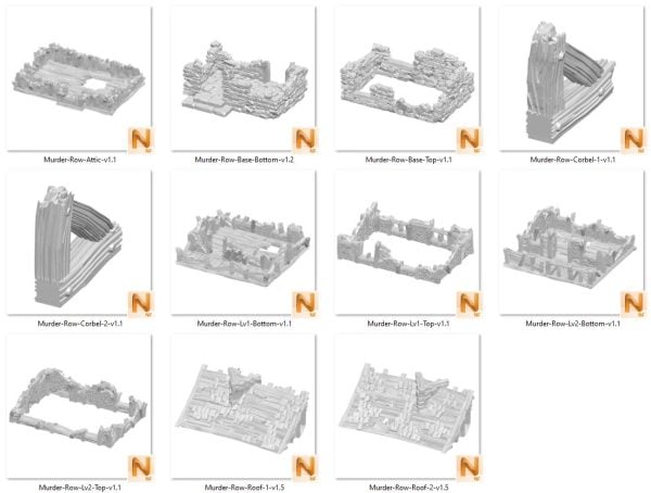 Murder Row - Printable Scenery