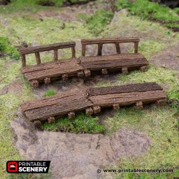 Rickety Platforms - Hagglethorn Hollow - Printable Scenery