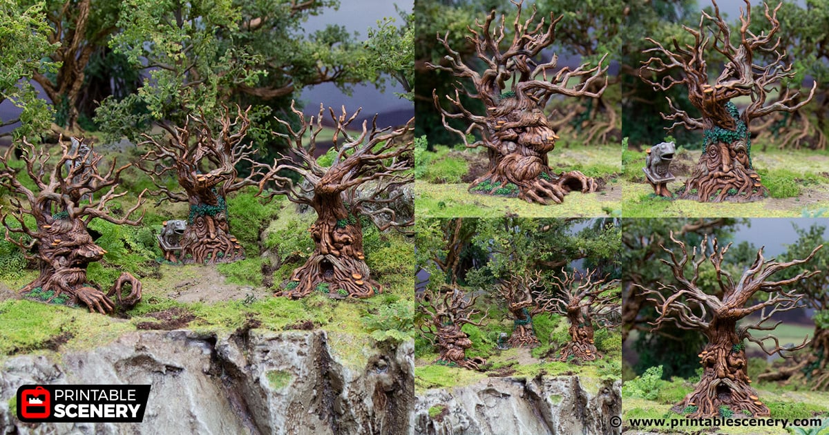 The Sentient Trees - Hagglethorn Hollow - Printable Scenery