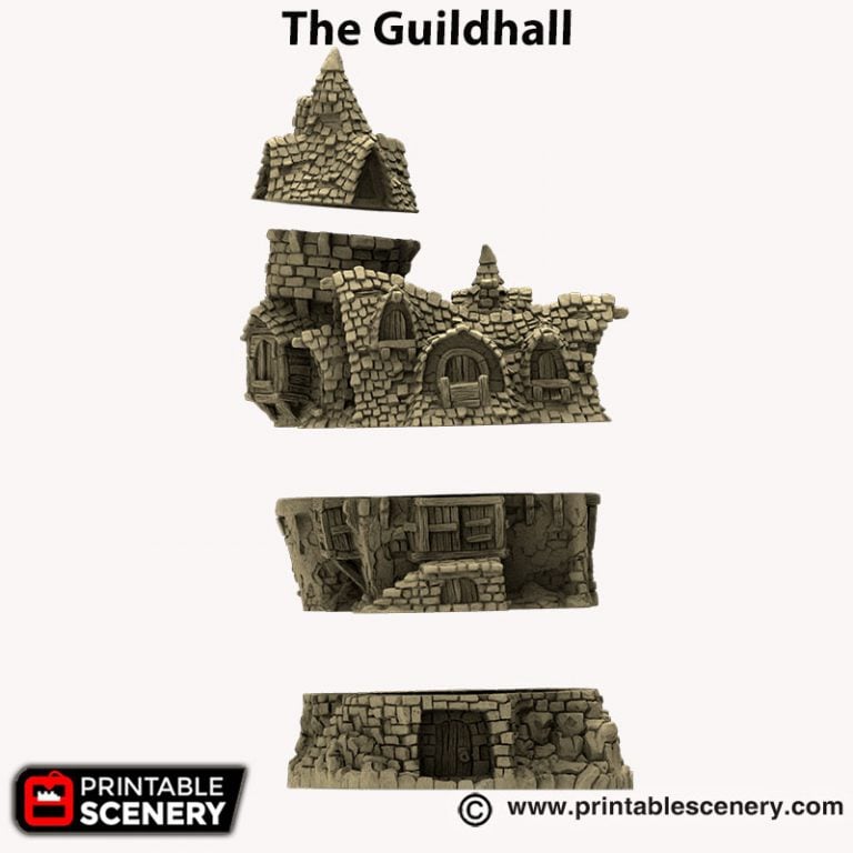 The Guildhall - Hagglethorn Hollow - Printable Scenery