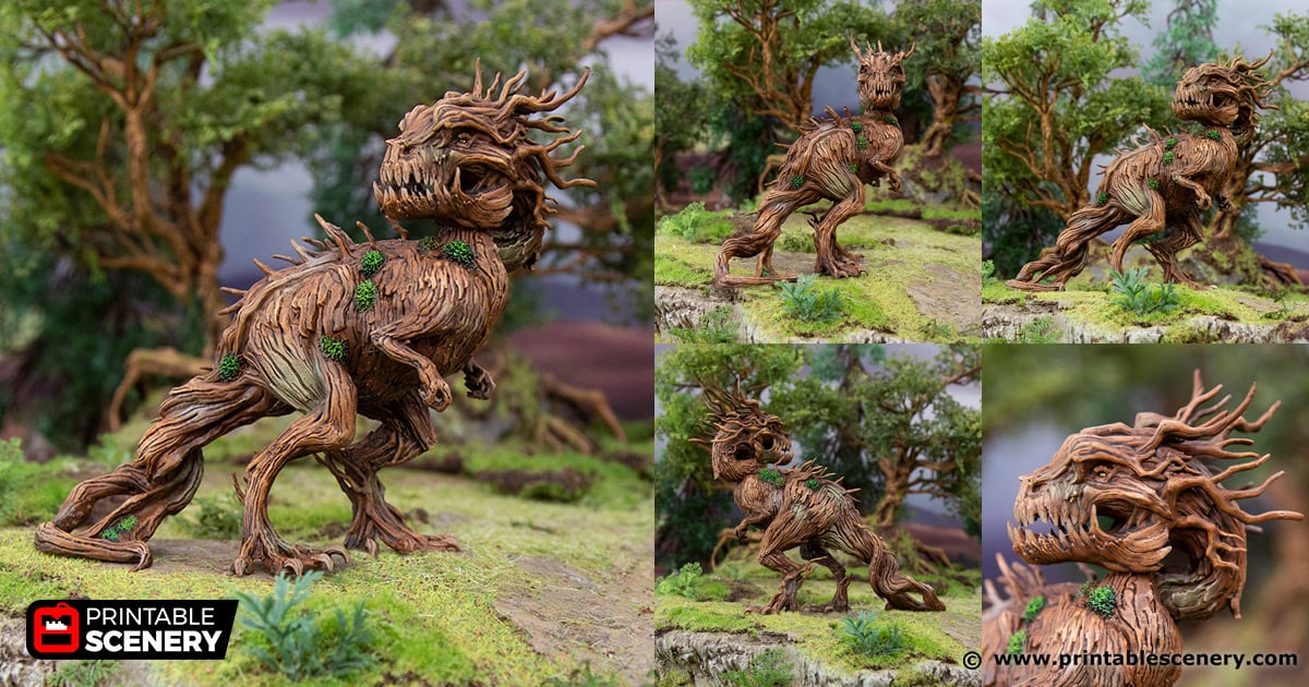 Tree Rex - Hagglethorn Hollow - Printable Scenery