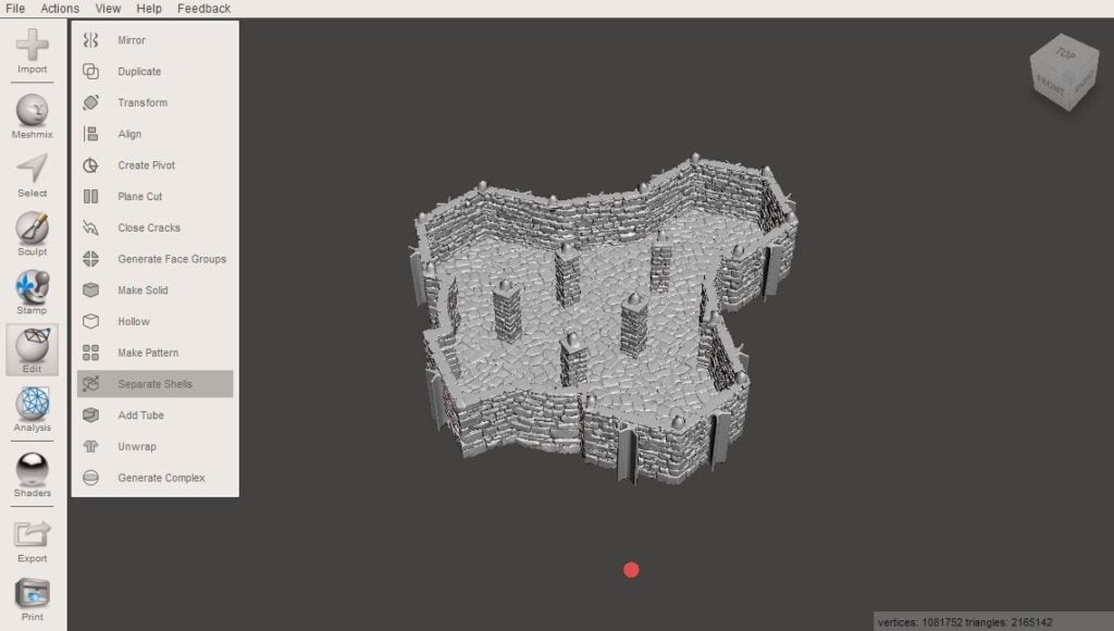How to Plane cut your models - Printable Scenery