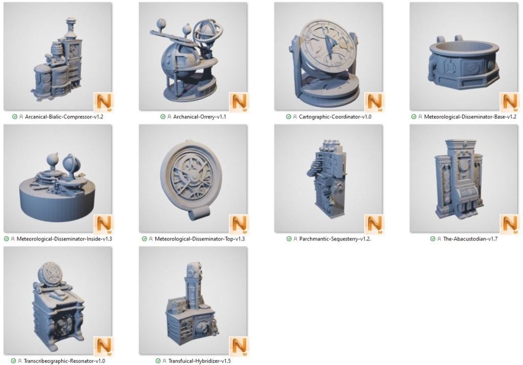 Arcane Workstations - Printable Scenery