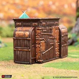 Garment Merchants Stand - Printable Scenery