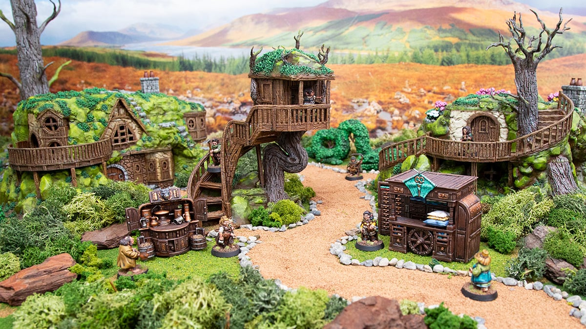 How to put together a model set - Printable Scenery