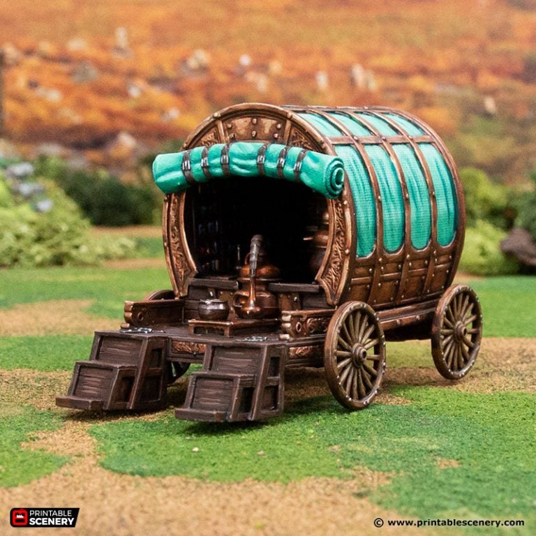 Potion Merchants Stall - Printable Scenery