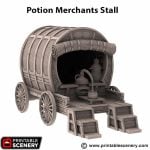 Potion Merchants Stall - Printable Scenery