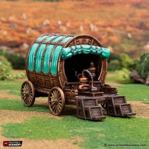 Potion Merchants Stall - Printable Scenery